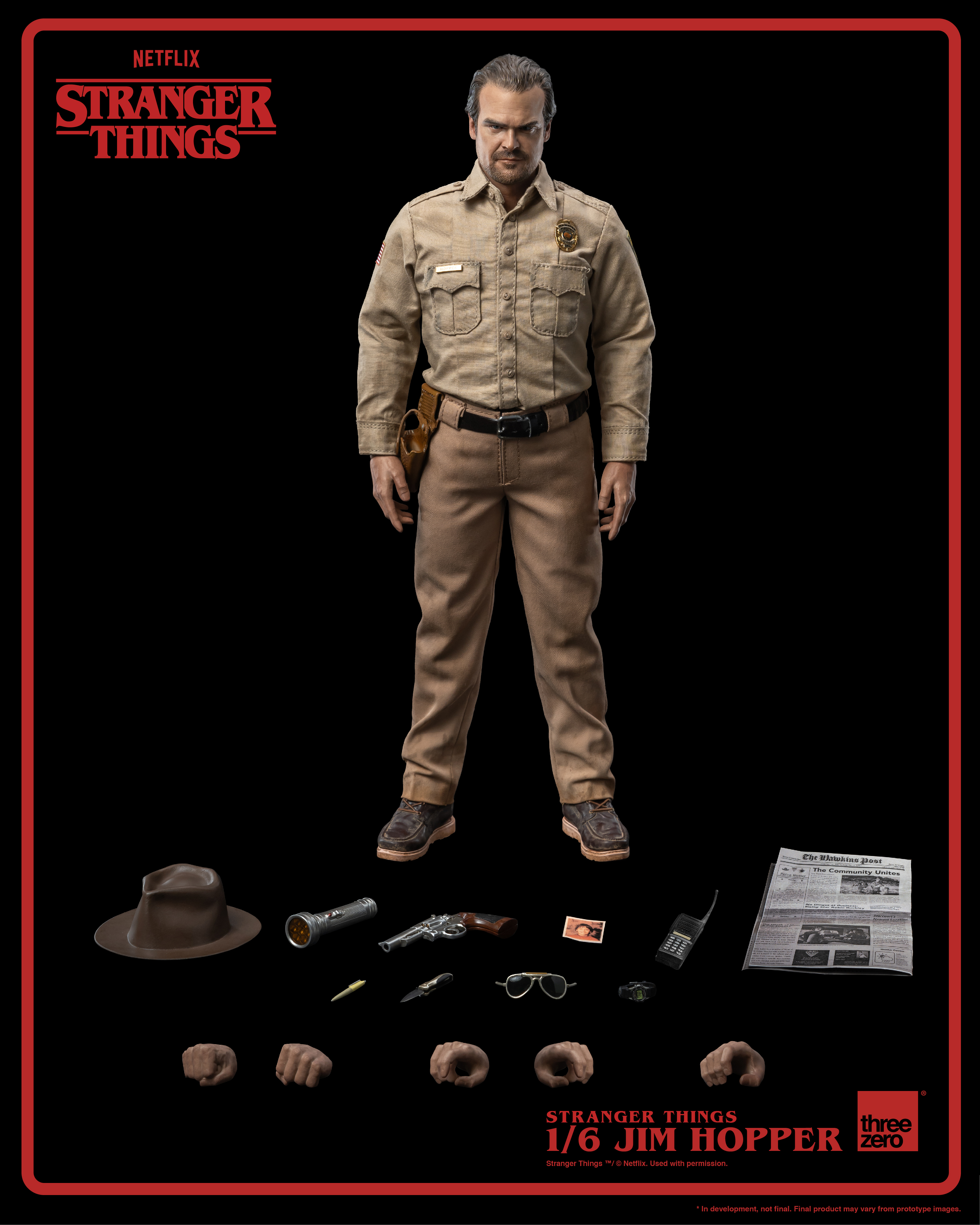 [PRE-ORDER] Three Zero Stranger Things - 1/6 Jim Hopper (Season 1)